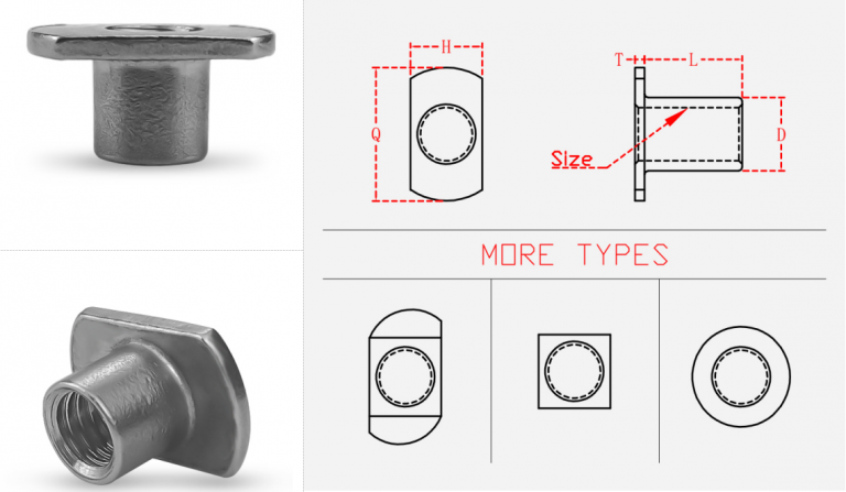 T-barrel nut - Shenzhen Jingbang Hardware Electronic Co., Ltd.